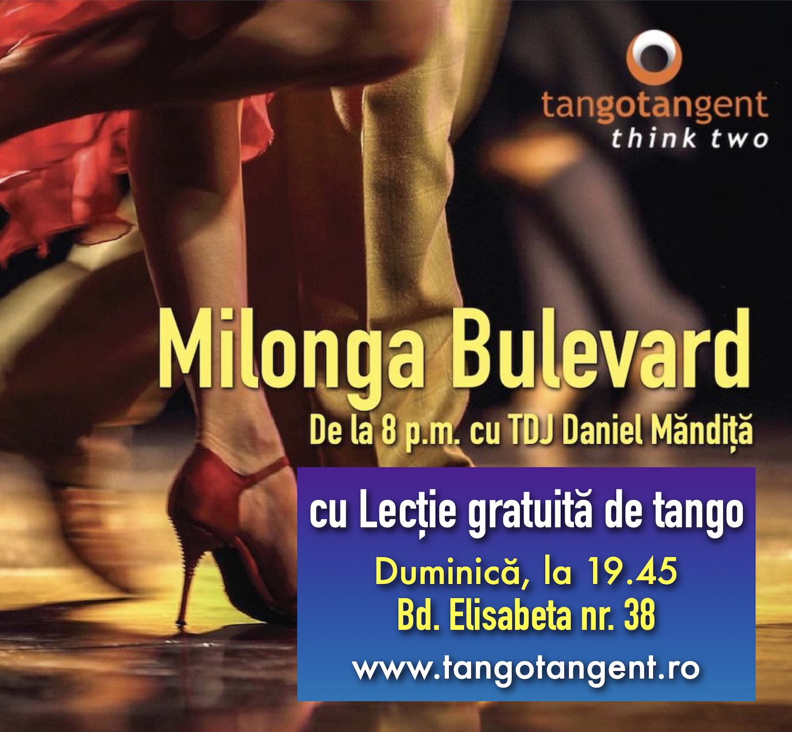 Lectie gratuită de tango