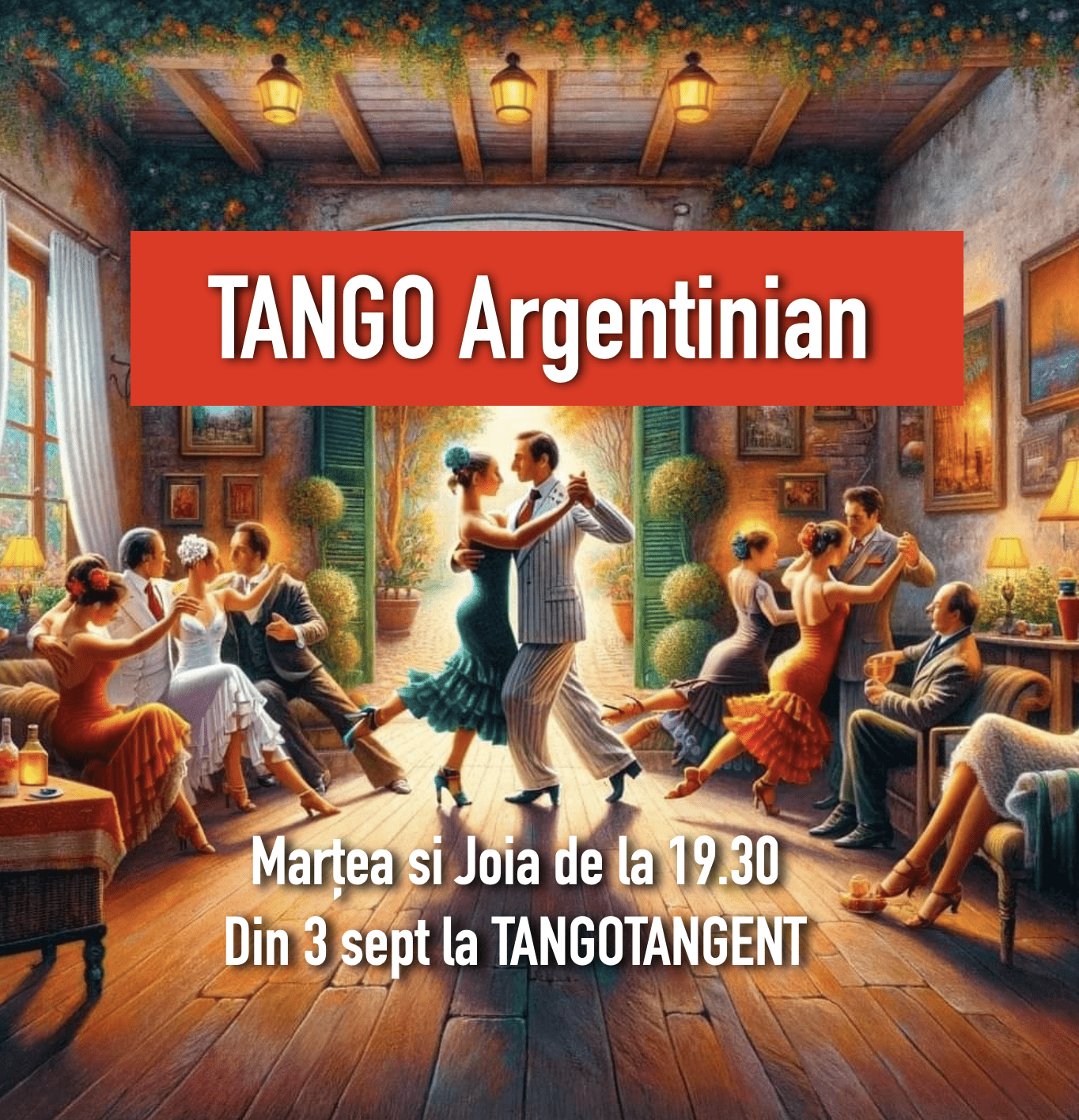 Curs Tango argentinian, marți si joi de la 19.30